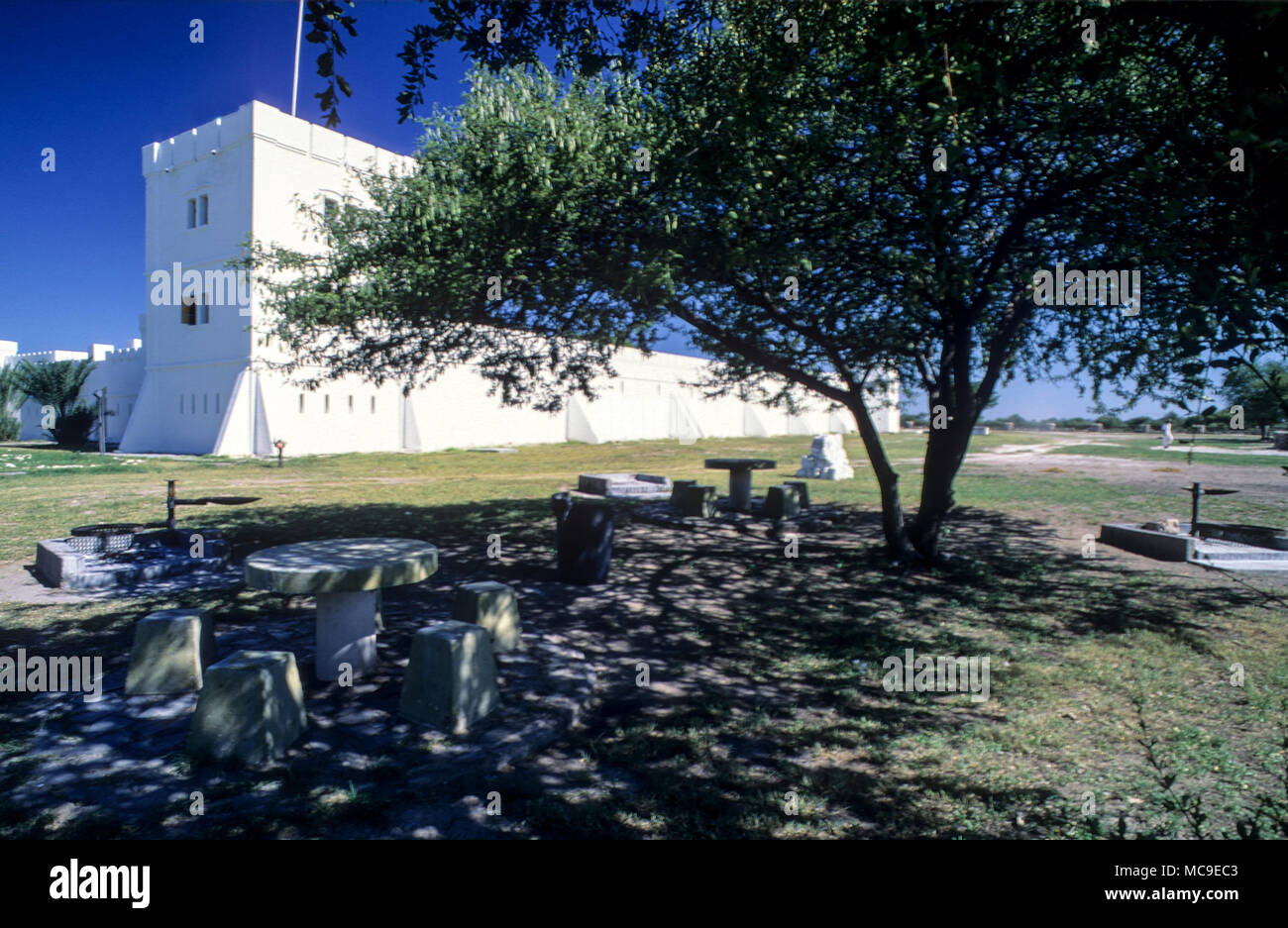 Namutoni camp, german fort, Etosha national park, Namibia Africa Stock ...