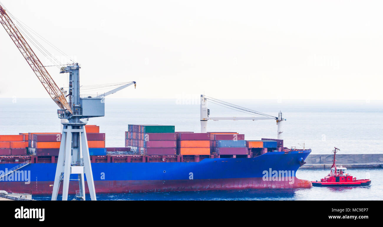 Large construction site including several cranes working on a building ...