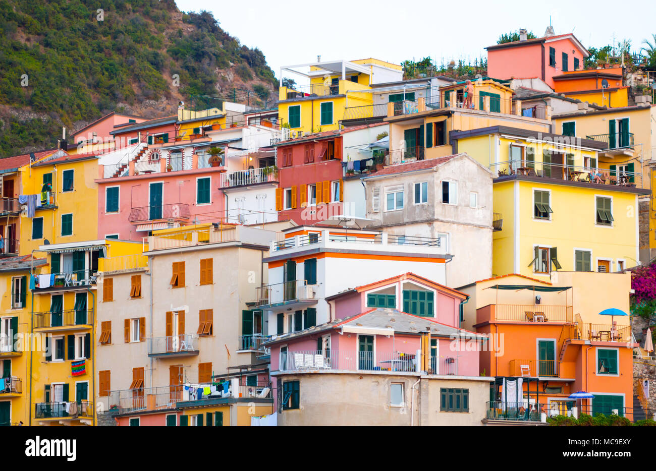 Buildings Architecture In Cinque Terre Five Lands High Resolution Stock ...