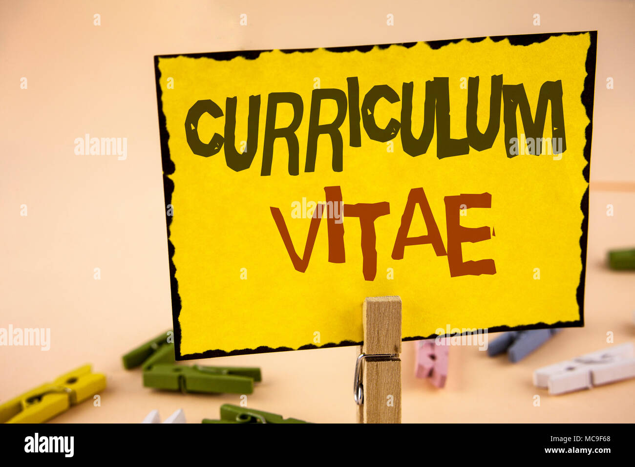 Handwriting text writing Curriculum Vitae. Concept meaning Resume ...