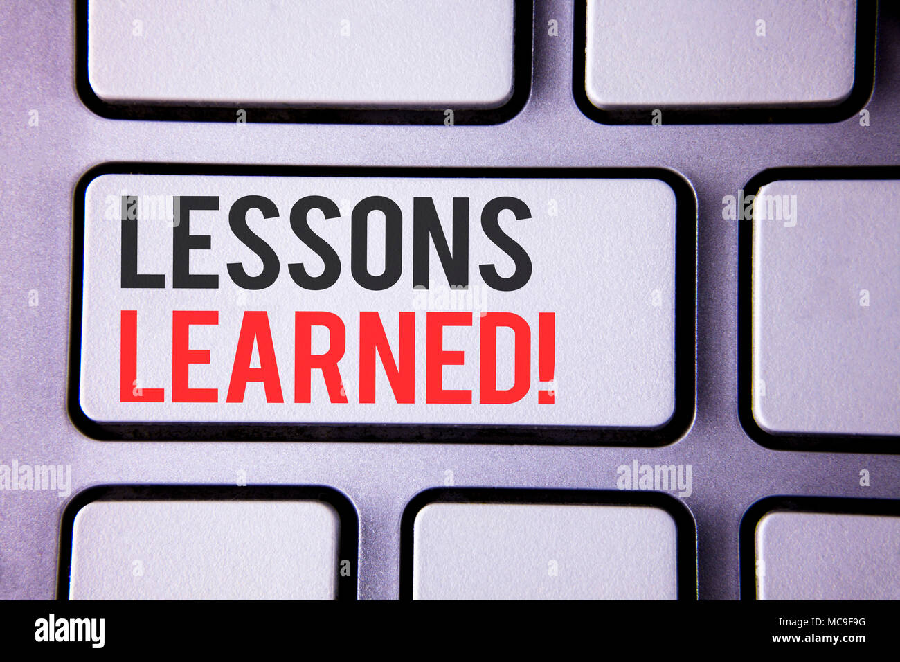 Handwriting text Lessons Learned Motivational Call. Concept meaning ...