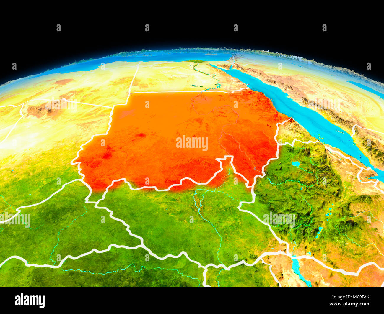 Sudan On Google Earth