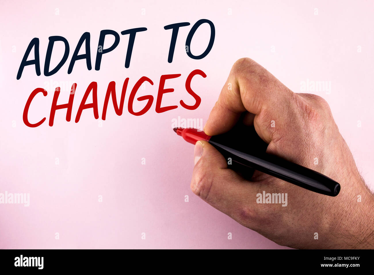 Word writing text Adapt To Changes. Business concept for Innovative ...