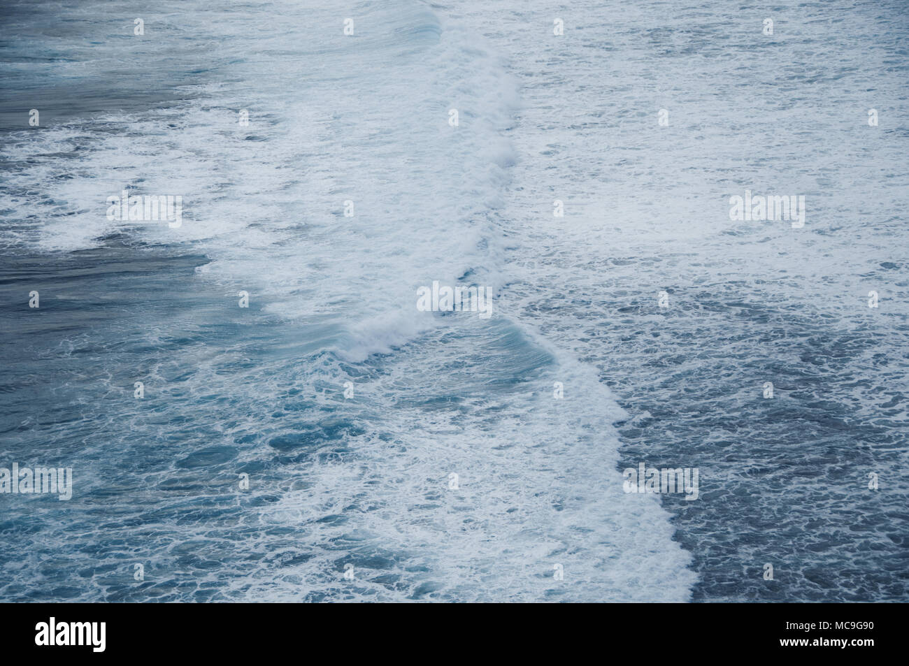 Dramatic sea ocean blue wave background Stock Photo - Alamy