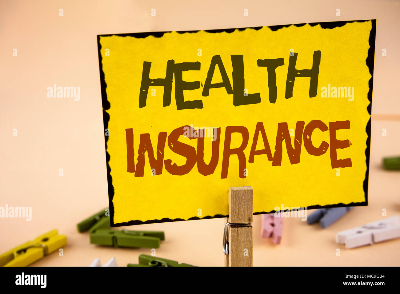 Handwriting text writing Health Insurance. Concept meaning Health ...