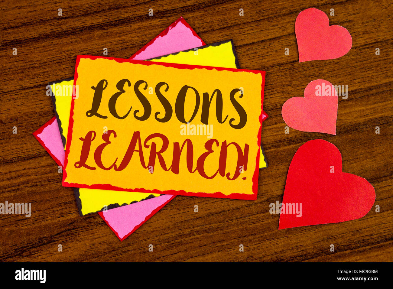 Text sign showing Lessons Learned Motivational Call. Conceptual photo ...