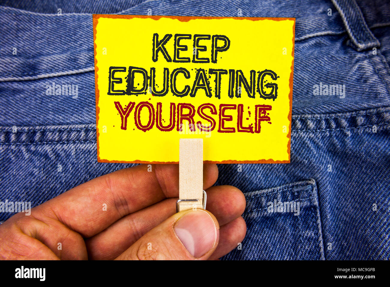 Word writing text Keep Education Yourself. Business concept for ...