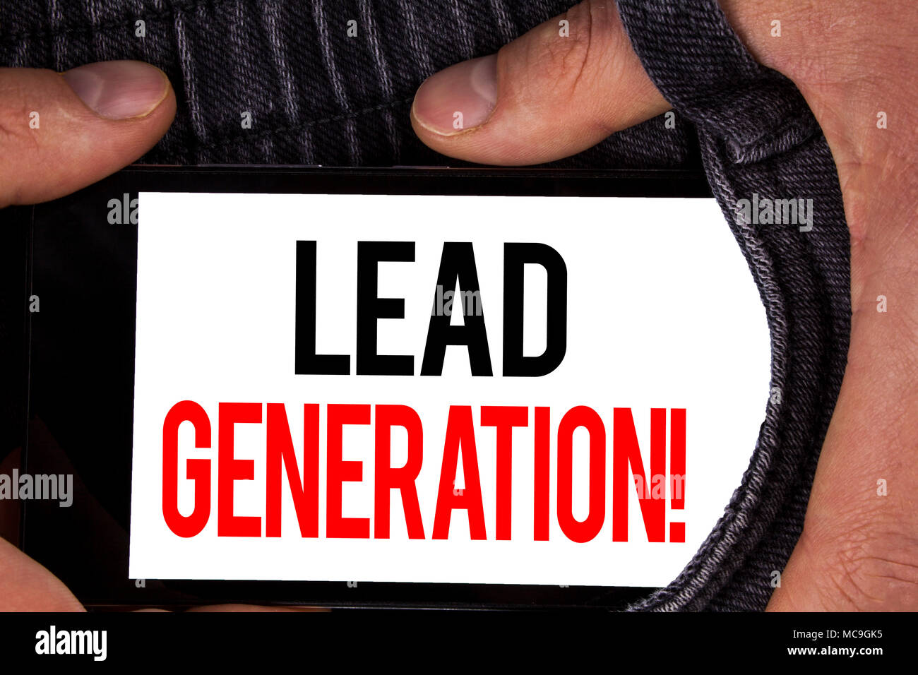 Text sign showing Lead Generation Motivational Call. Conceptual photo ...
