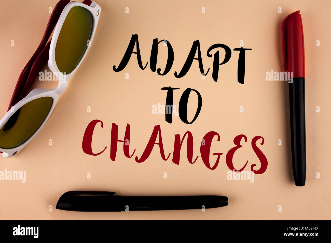 Word writing text Adapt To Changes. Business concept for Innovative ...