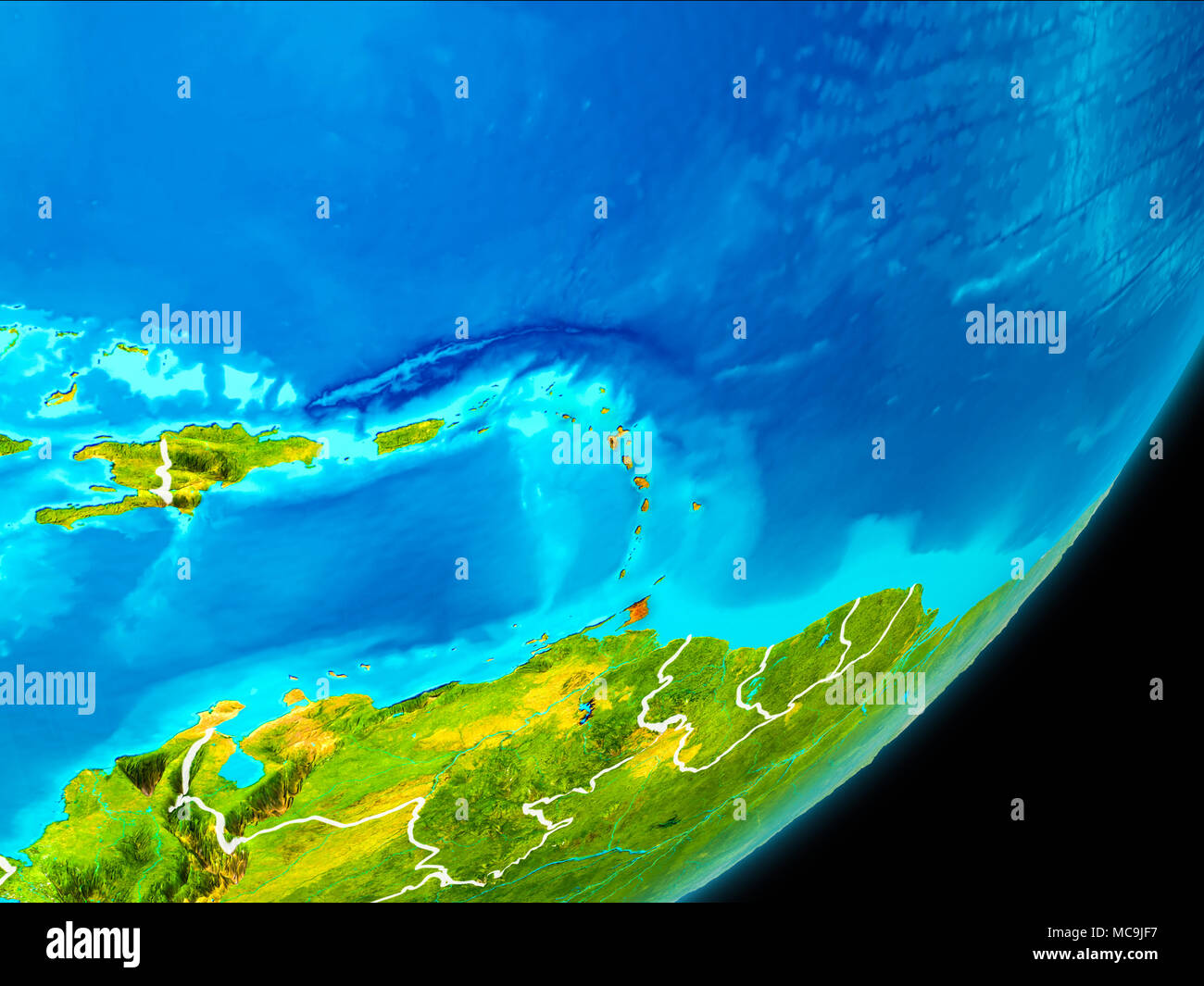 Carribrean Nasa Satellite Map Zoom Pics About Space Singapore