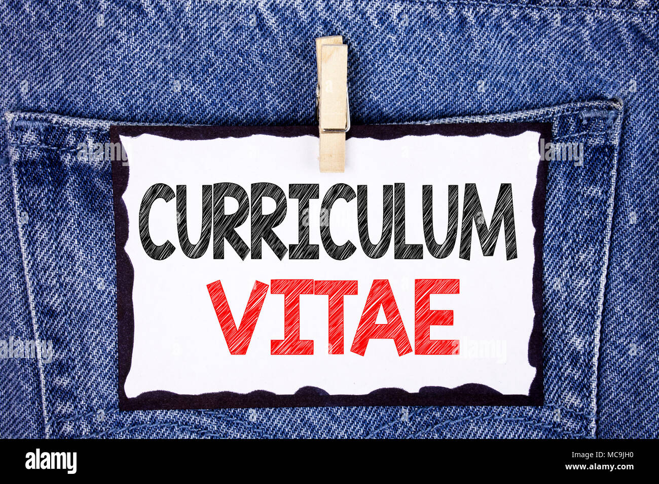 Text sign showing Curriculum Vitae. Conceptual photo Resume preparation ...