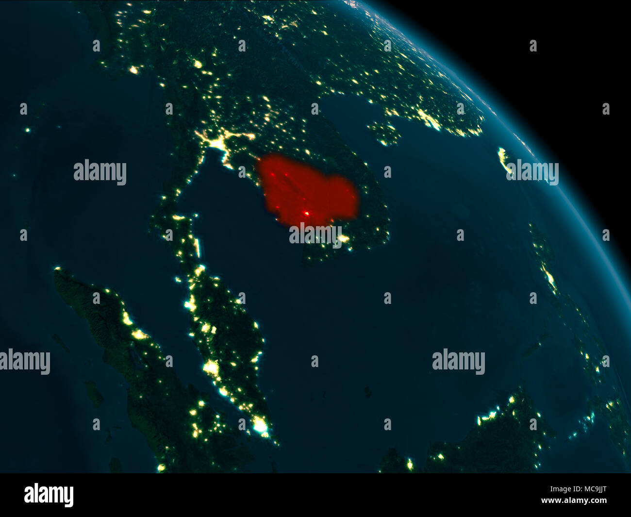 Cambodia on map asia asian cities hi-res stock photography and images ...