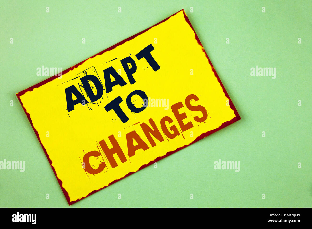 Writing note showing Adapt To Changes. Business photo showcasing ...