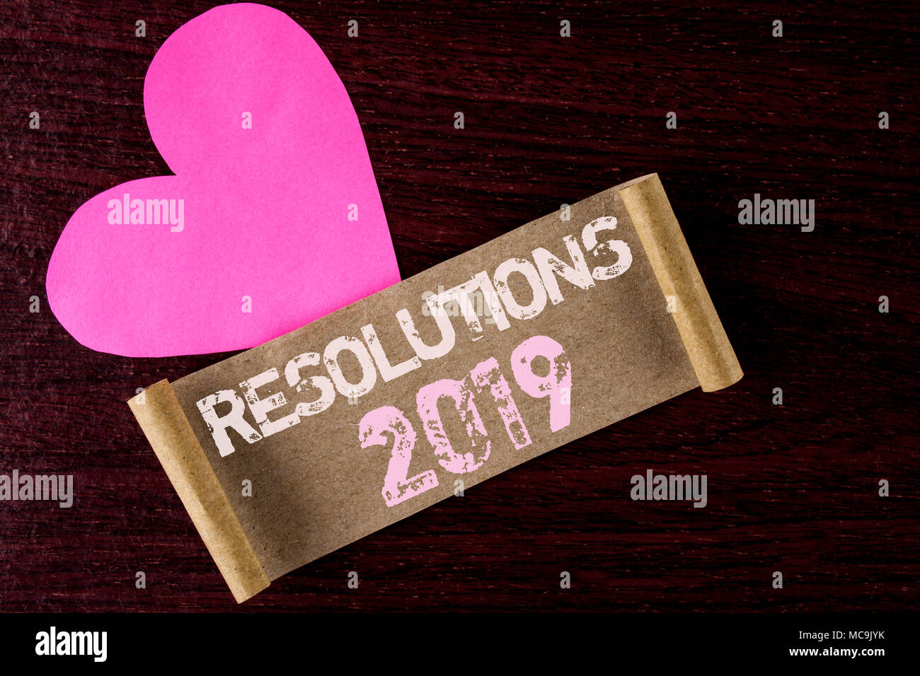 Conceptual hand writing showing Resolutions 2019. Business photo ...