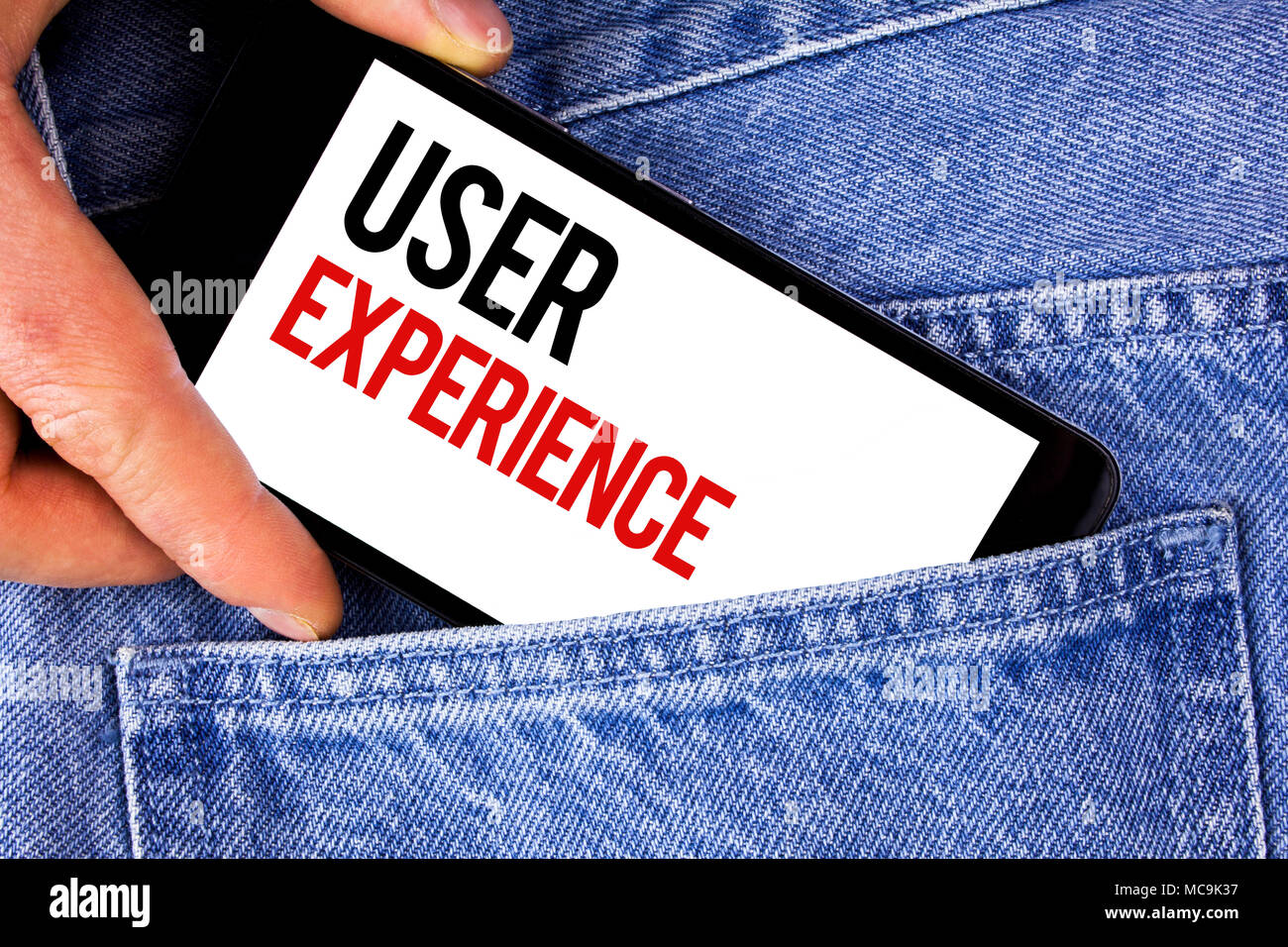 Text sign showing User Experience. Conceptual photo Customer experience ...