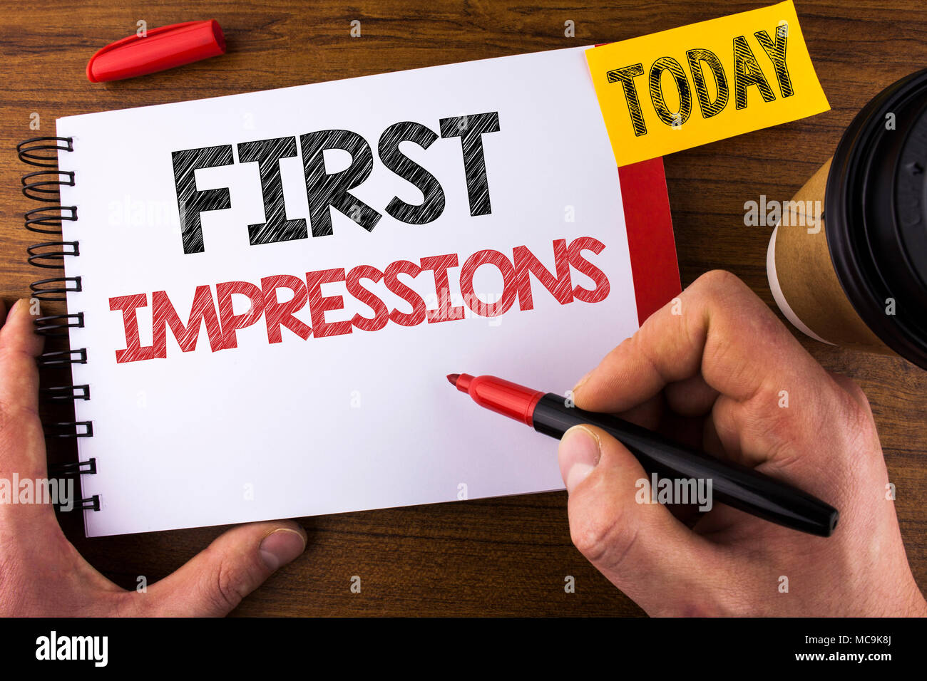 Conceptual hand writing showing First Impressions. Business photo text ...