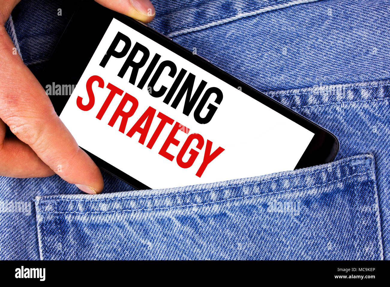 Text sign showing Pricing Strategy. Conceptual photo Marketing sales ...