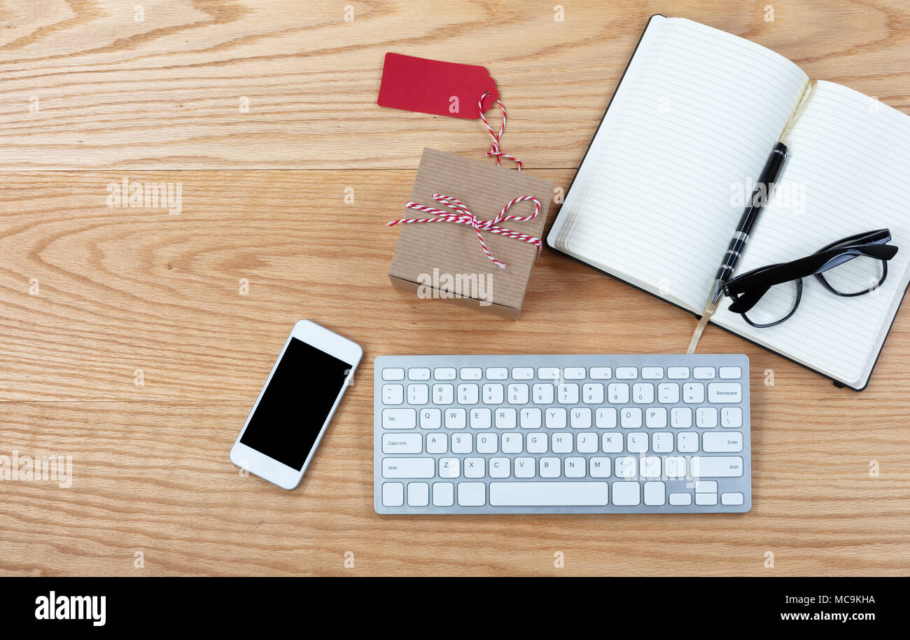 Computer desktop gift box hi-res stock photography and images - Alamy