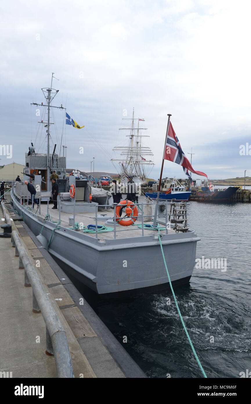 Hirta Submarine chaser used as the Shetland Bus during WWII used to ...