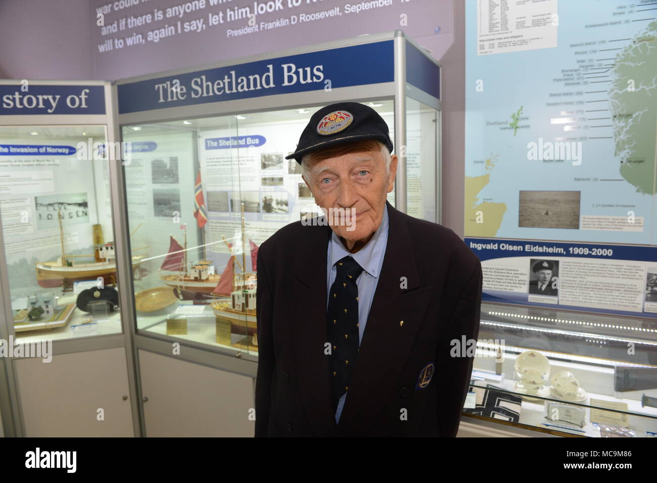 August Rathke 92 Norwegian Resistance fighter from Bergen Norway Stock ...