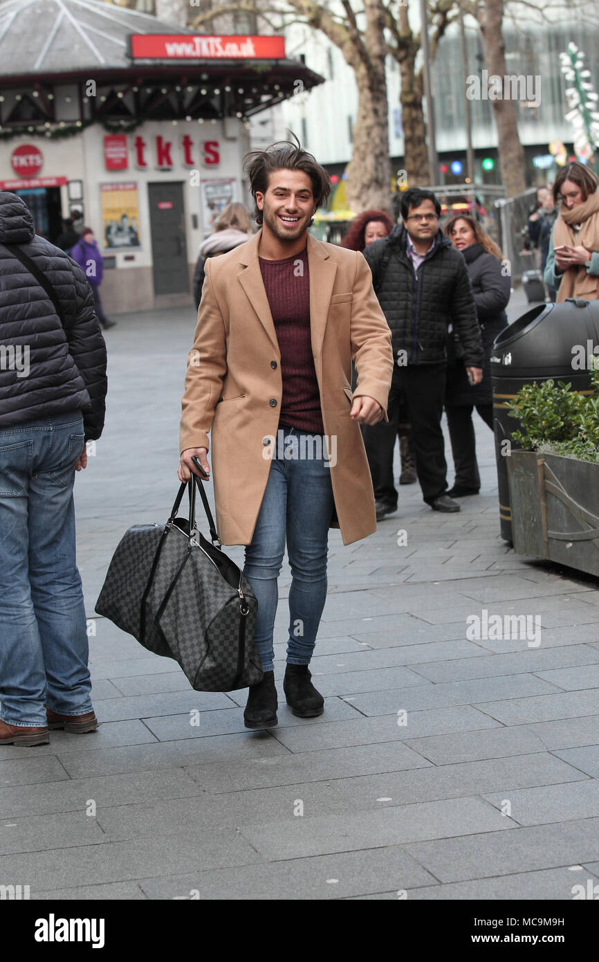 London, UK. 22nd January, 2018. Kem Cetinay from LOVE Island seen ...