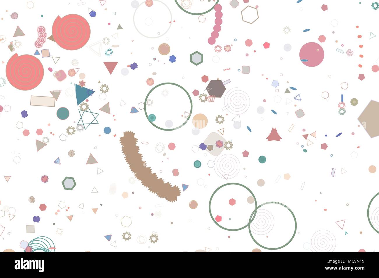 Abstract Colored Motion Particle Or Random Shape Pattern Good For Web Page Wallpaper Graphic