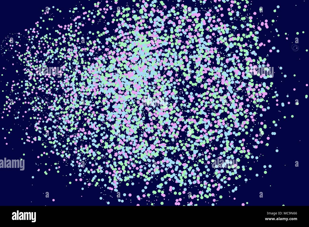 Shape Of Motion Particle Or Random Abstract Background Pattern