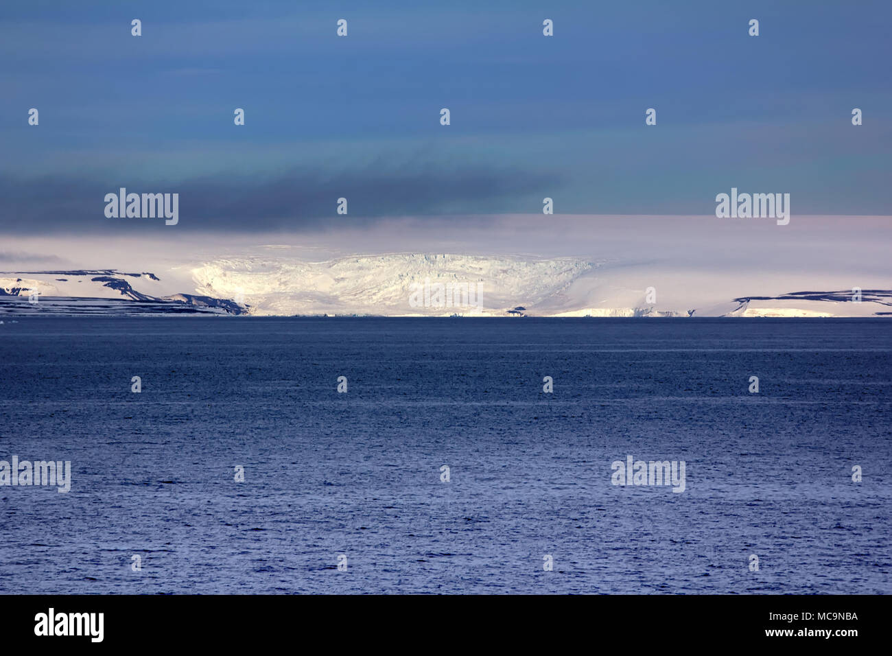 Islands along British channel. Glaciers, icefall, outlet glacier ...