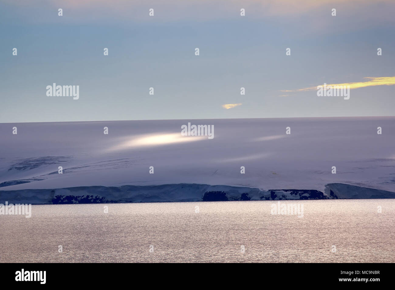 Islands along British channel. Glaciers, icefall, outlet glacier ...