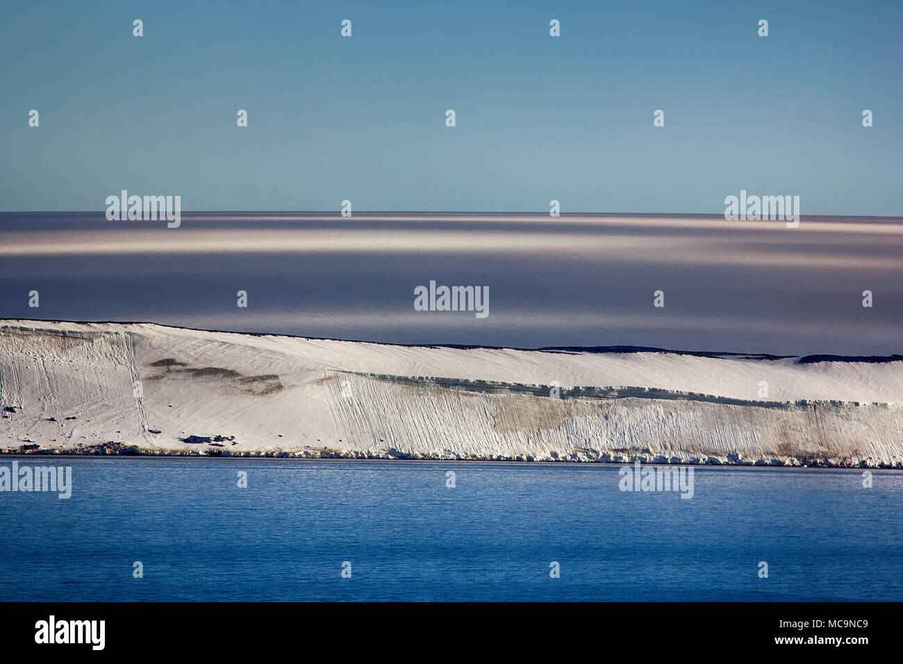 Islands along British channel. Glaciers, icefall, outlet glacier ...