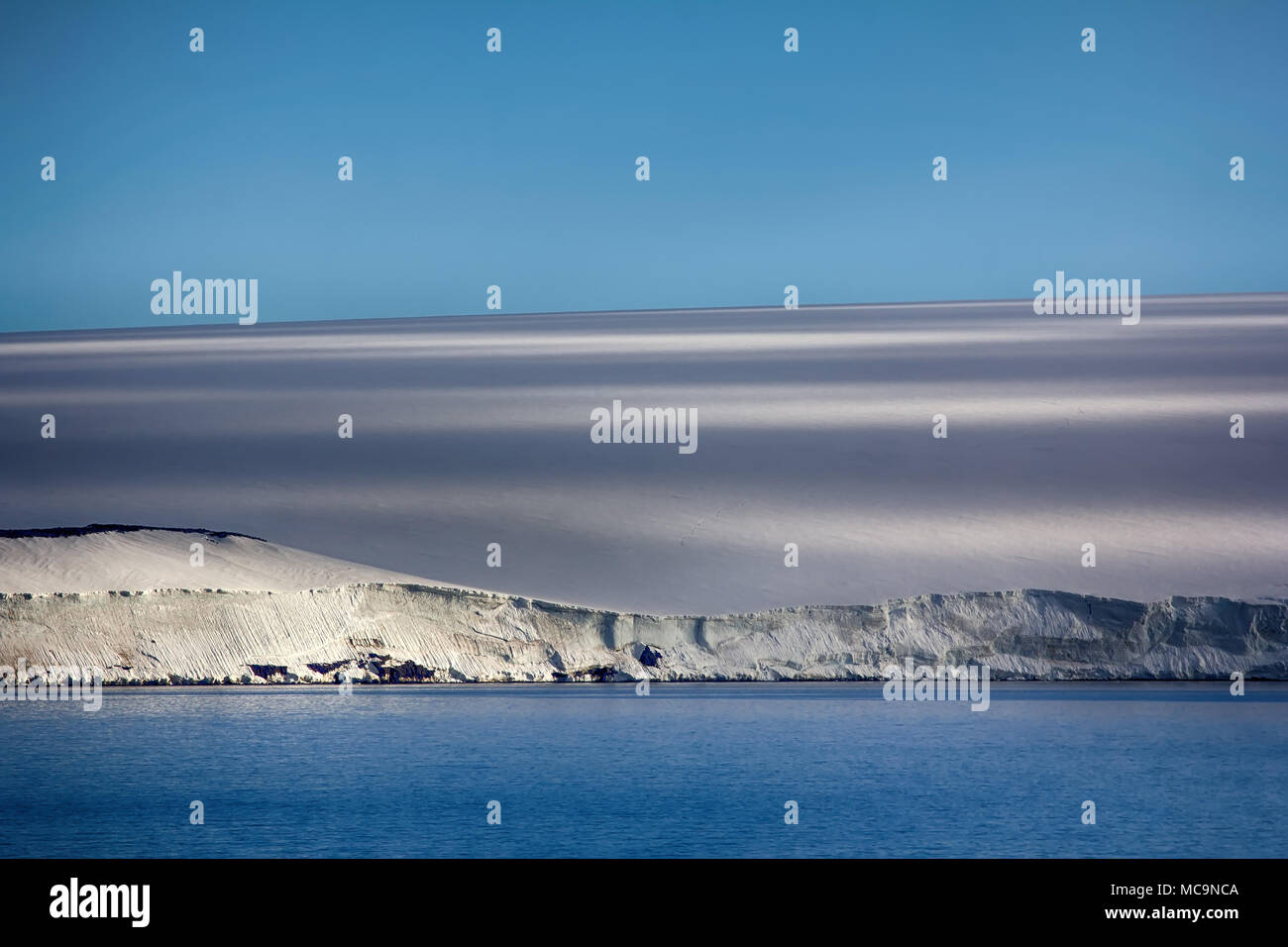 Islands along British channel. Glaciers, icefall, outlet glacier ...