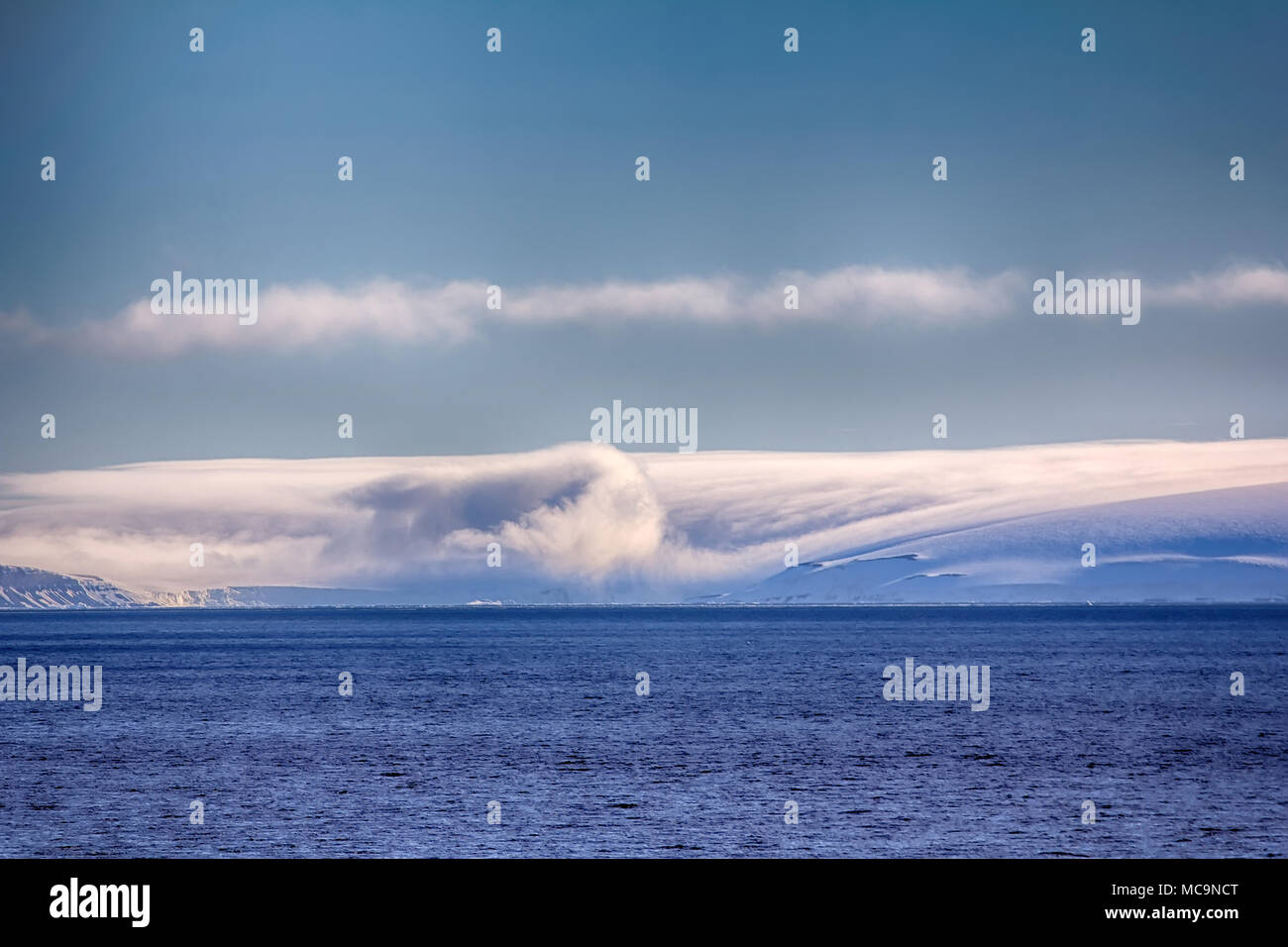 Islands along British channel. Glaciers, icefall, outlet glacier ...