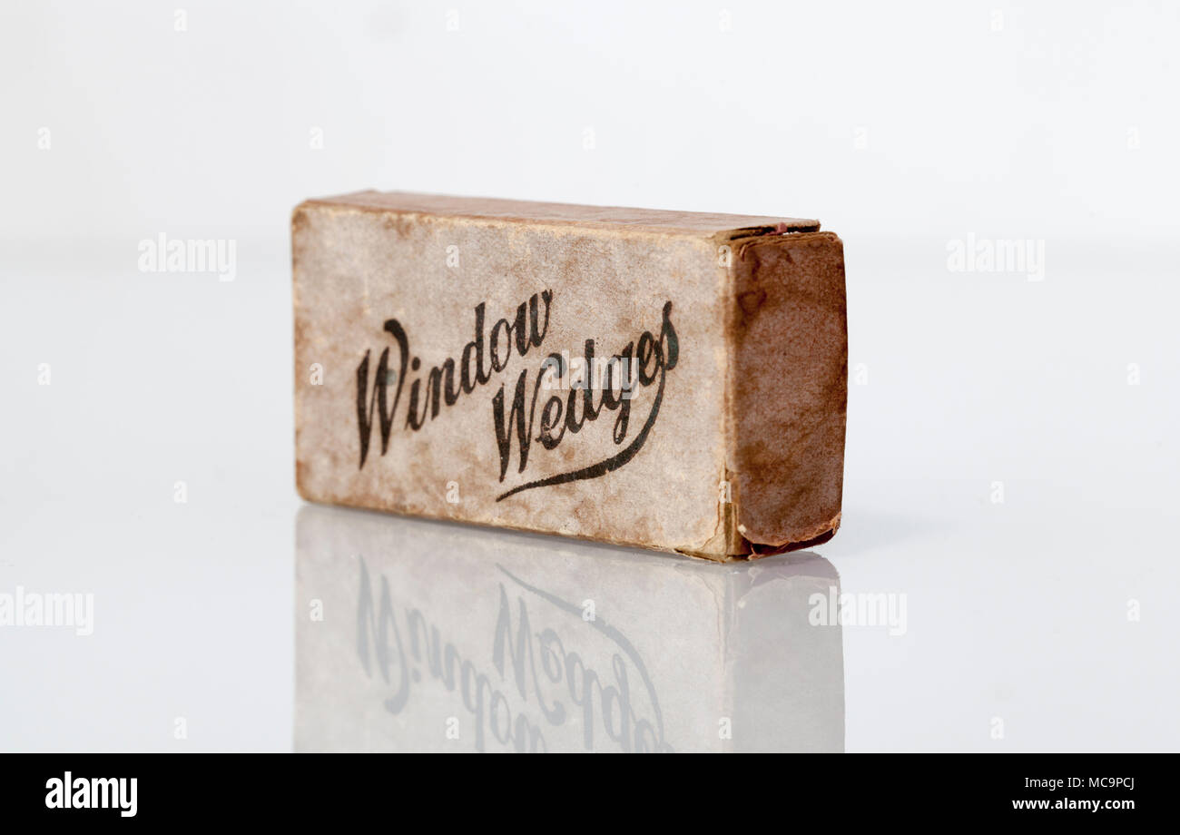 A Pair of Boxed Sash Window Wedges Stock Photo - Alamy
