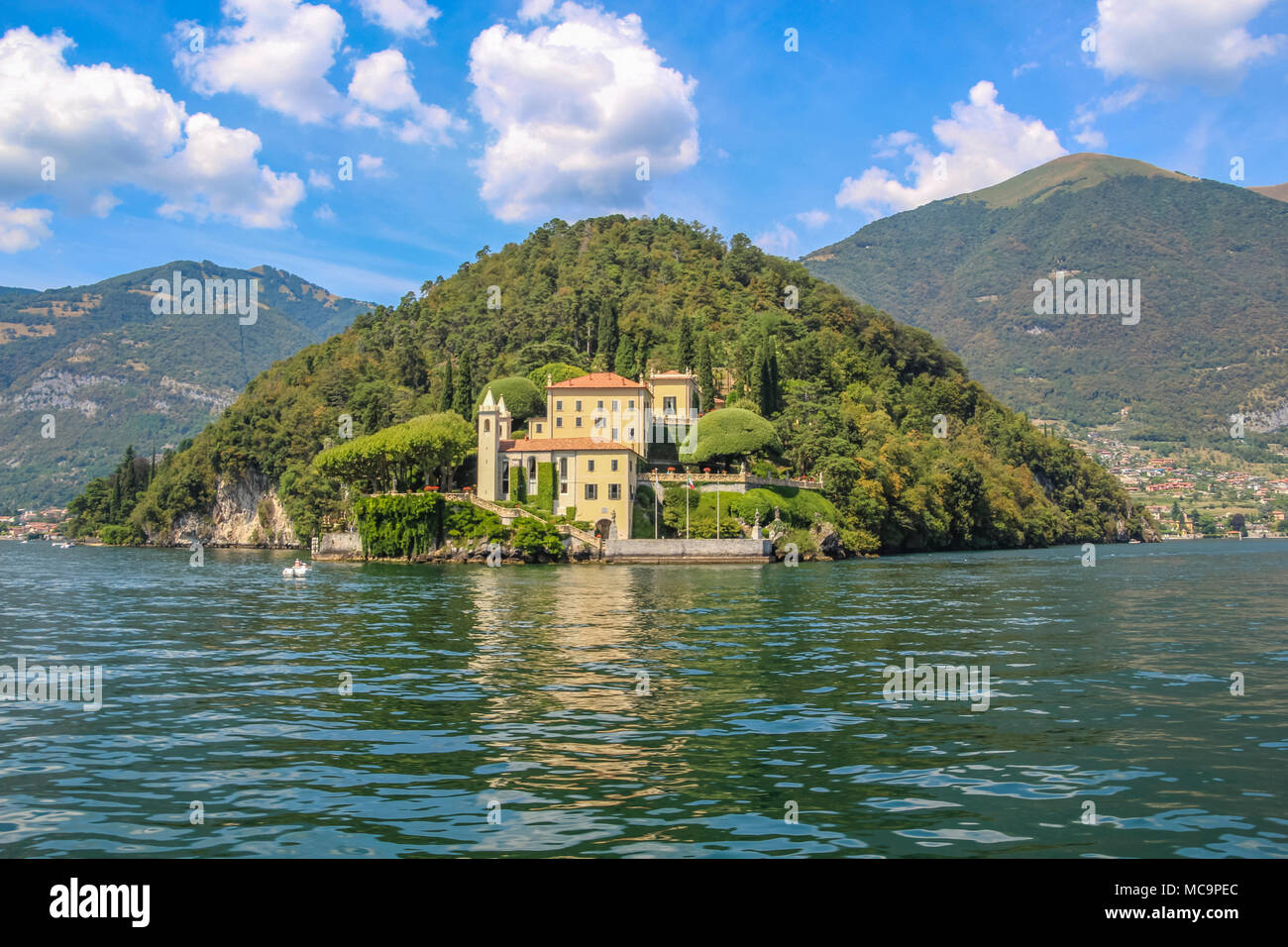 Island in Lake Garda Stock Photo - Alamy