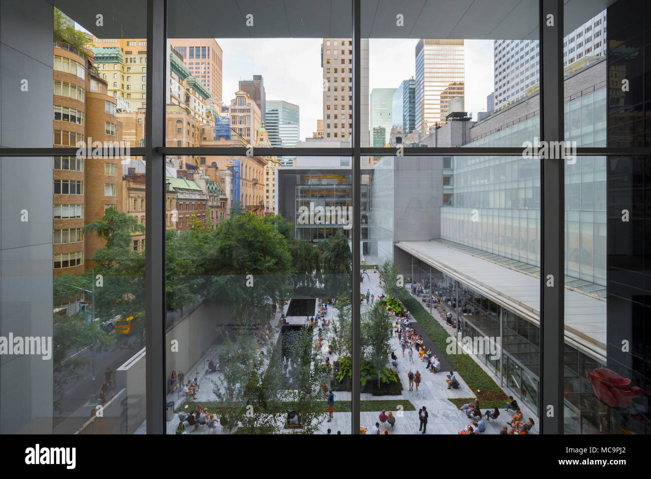 Terrace of the Moma Museum in New YorkGarden of the Moma Museum in New ...