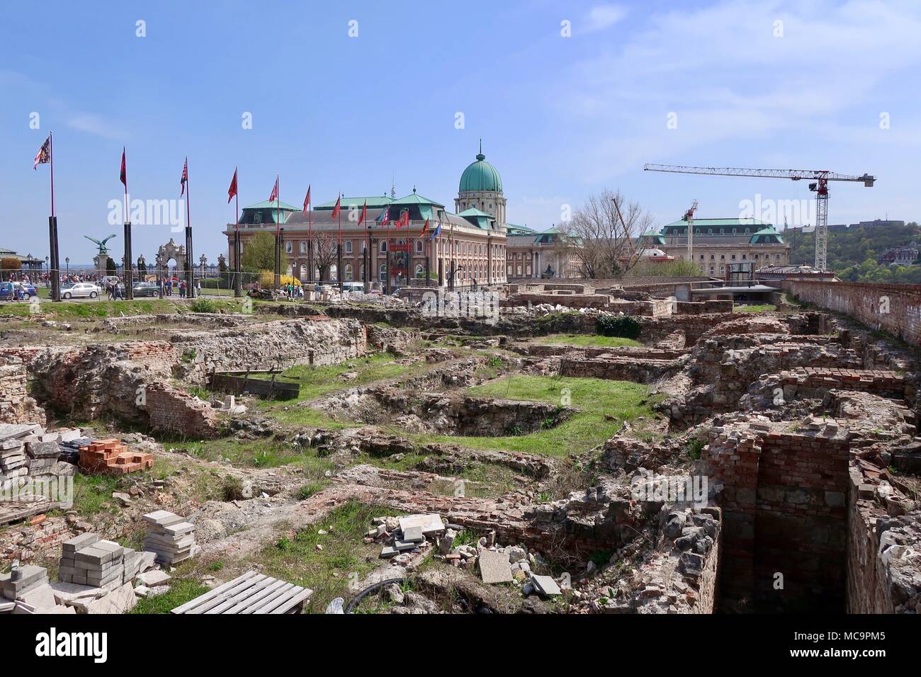 Buda castle also known as the Royal palace and ruins, Castle Hill ...