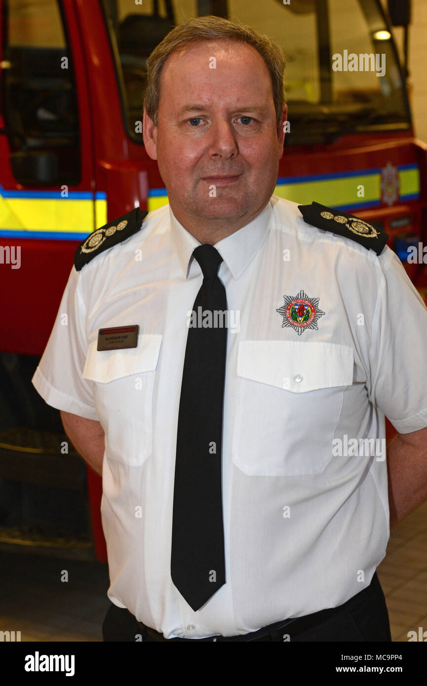 Alasdair Hay Chief Fire Officer Scottish Fire and Rescue Service Stock ...