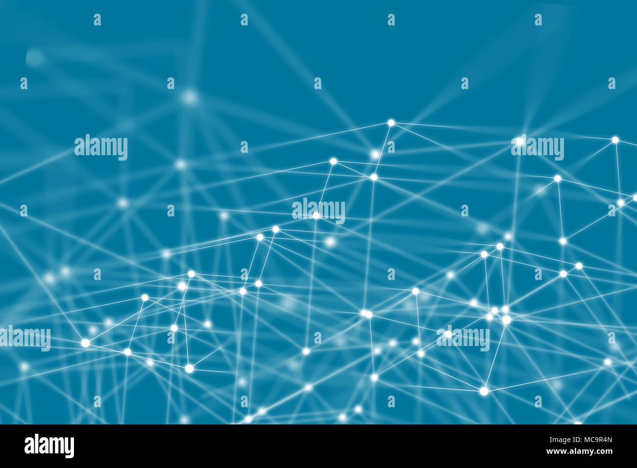 abstract network concept background -blue Stock Photo - Alamy