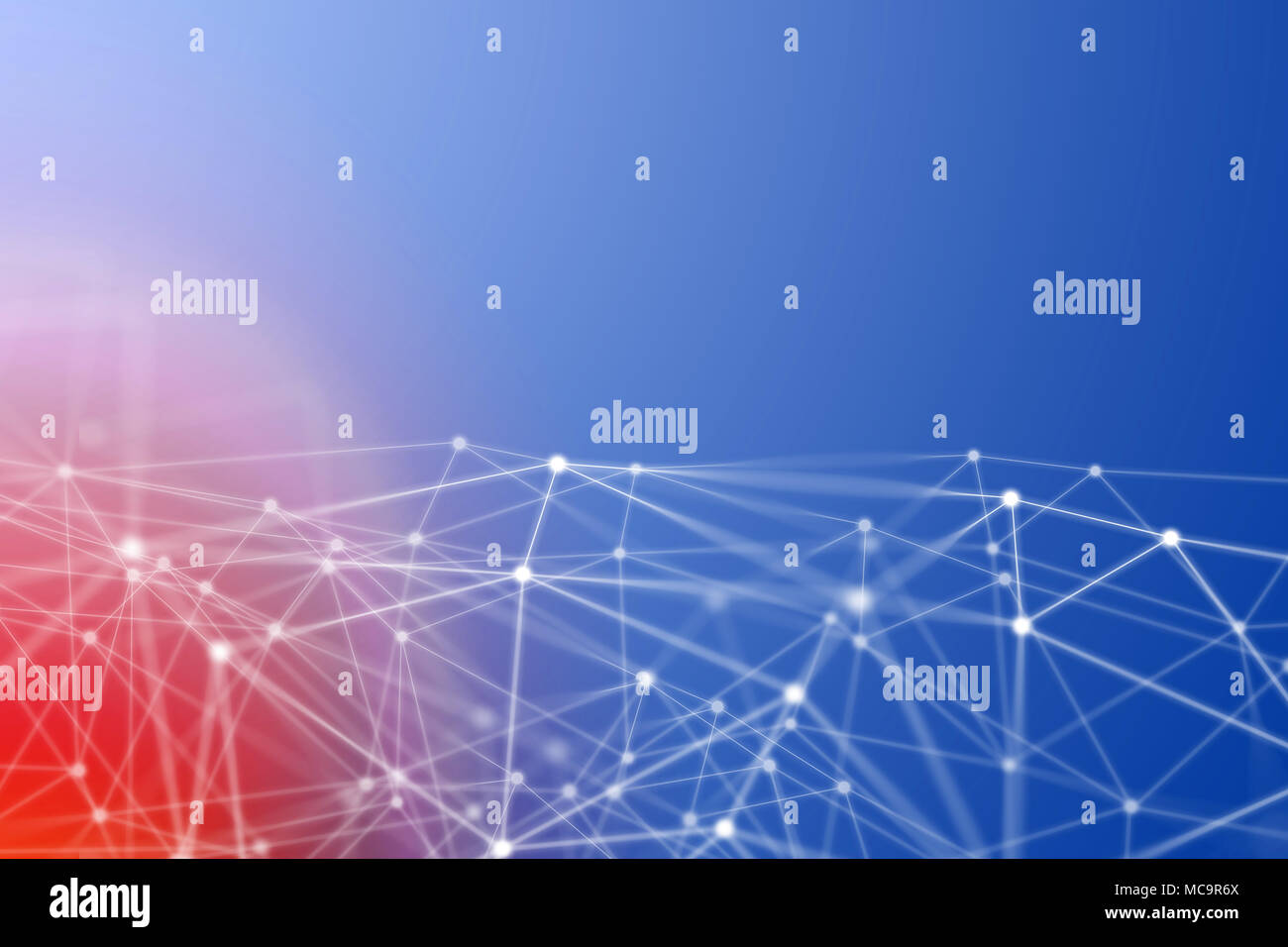 network concept background - white, blue polygonal pattern Stock Photo ...