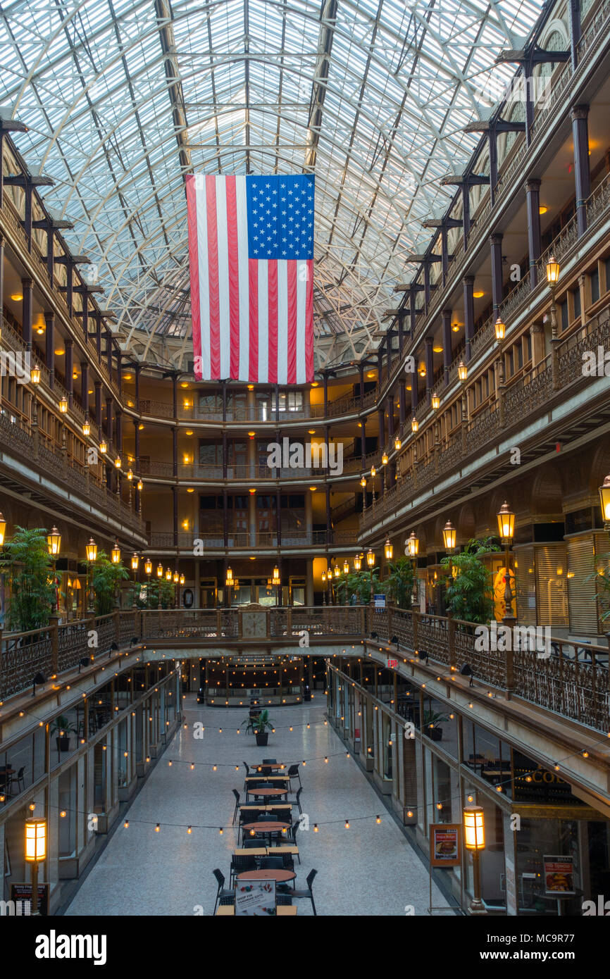 Cleveland arcade in Ohio Stock Photo - Alamy