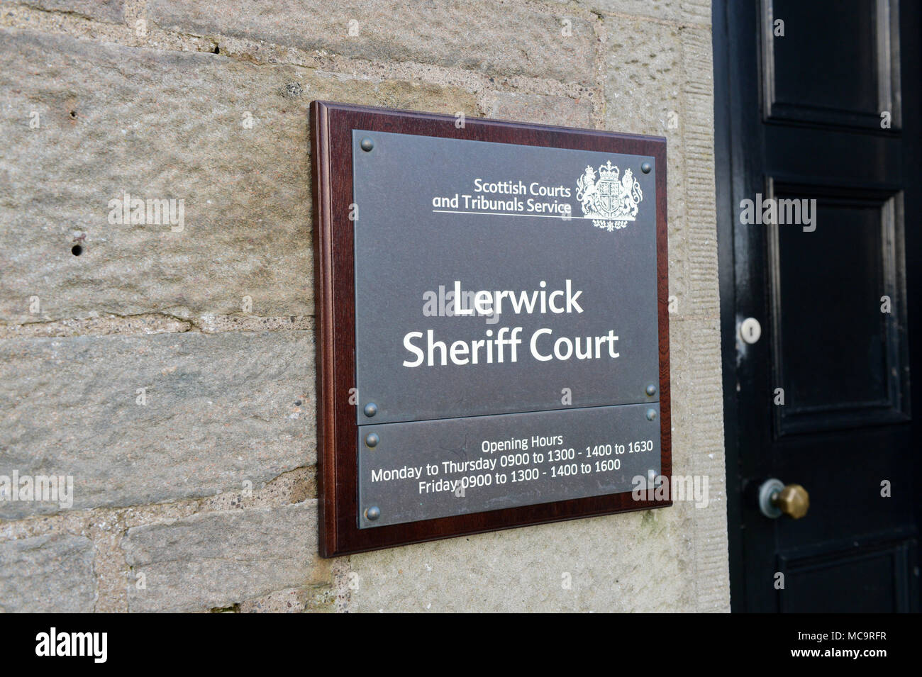 Lerwick Sheriff Court, Lerwick, Shetland, Scotland Stock Photo - Alamy