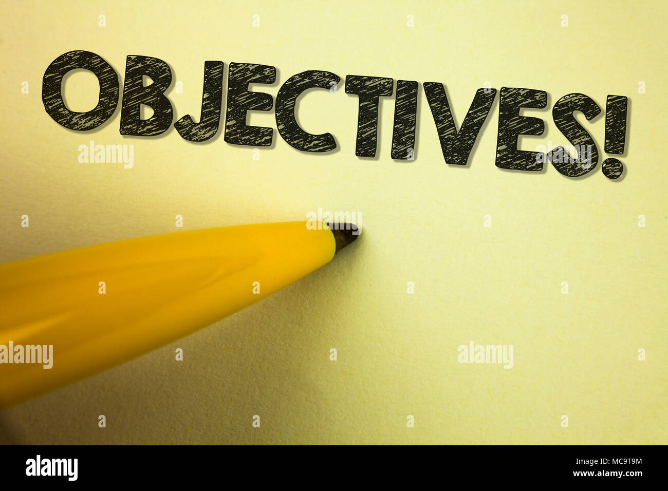 Word writing text Objectives Motivational Call. Business concept for ...