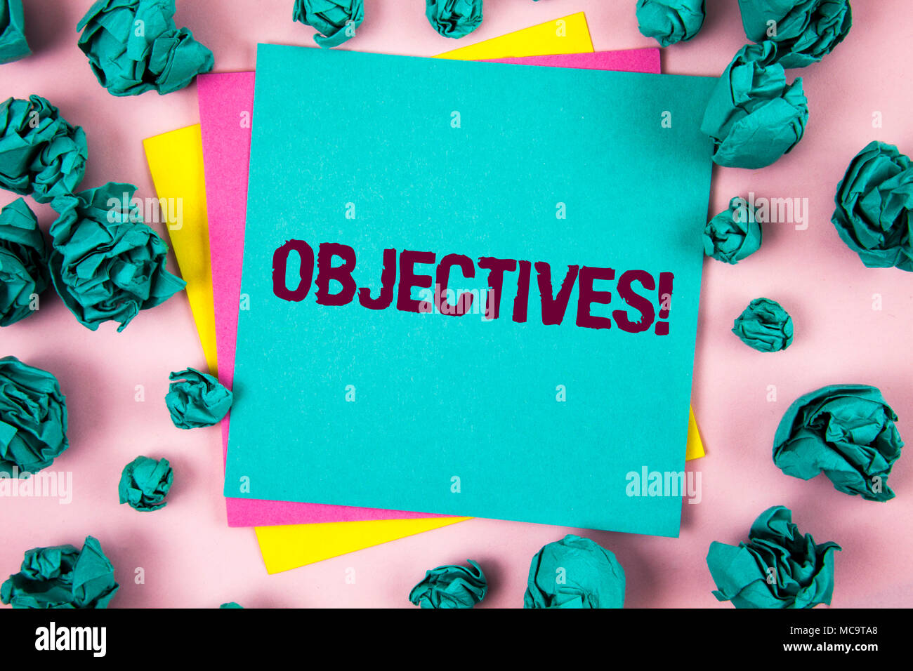 Handwriting text Objectives Motivational Call. Concept meaning Goals ...