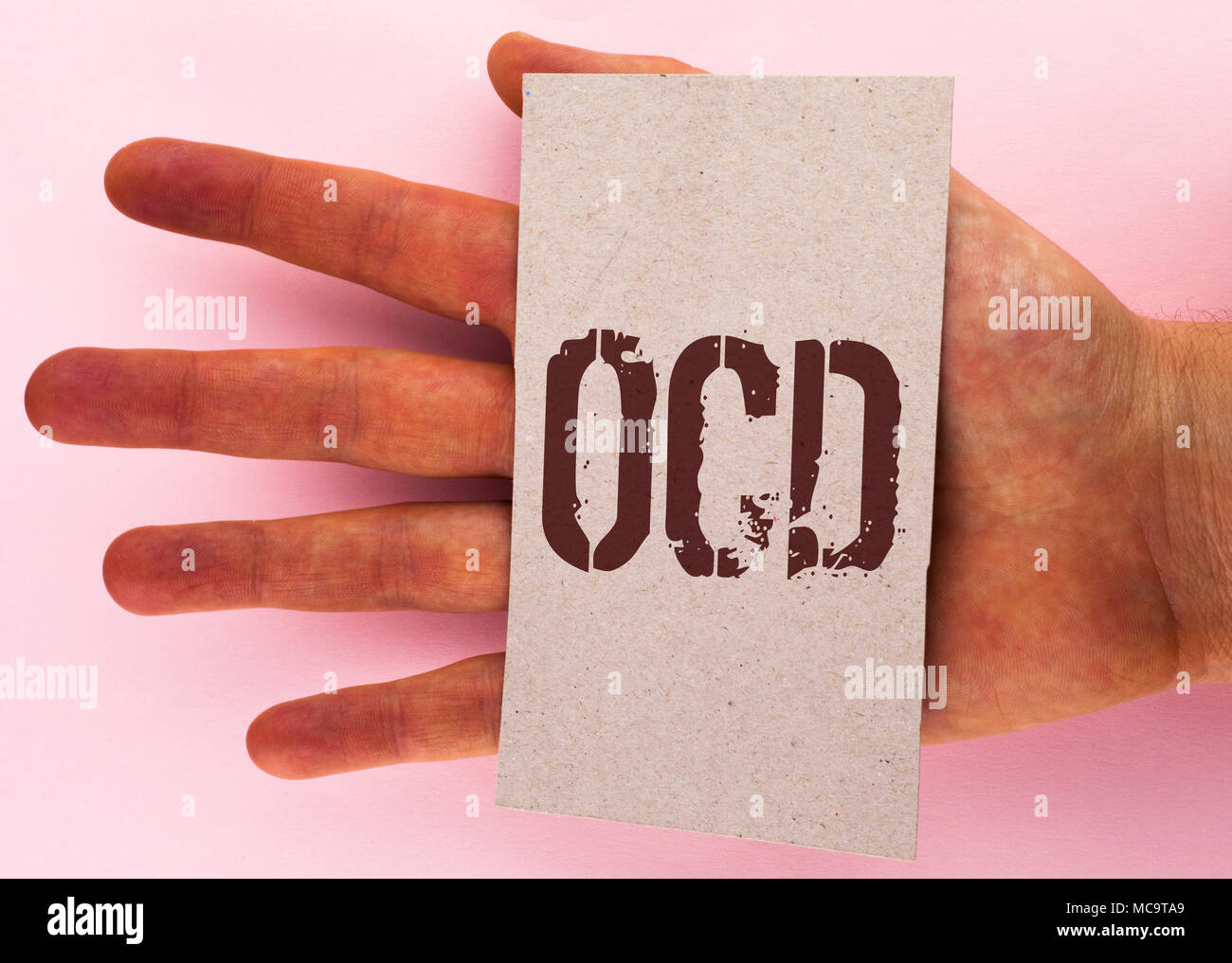 Text sign showing Ocd. Conceptual photo Obsessive Compulsive Disorder ...