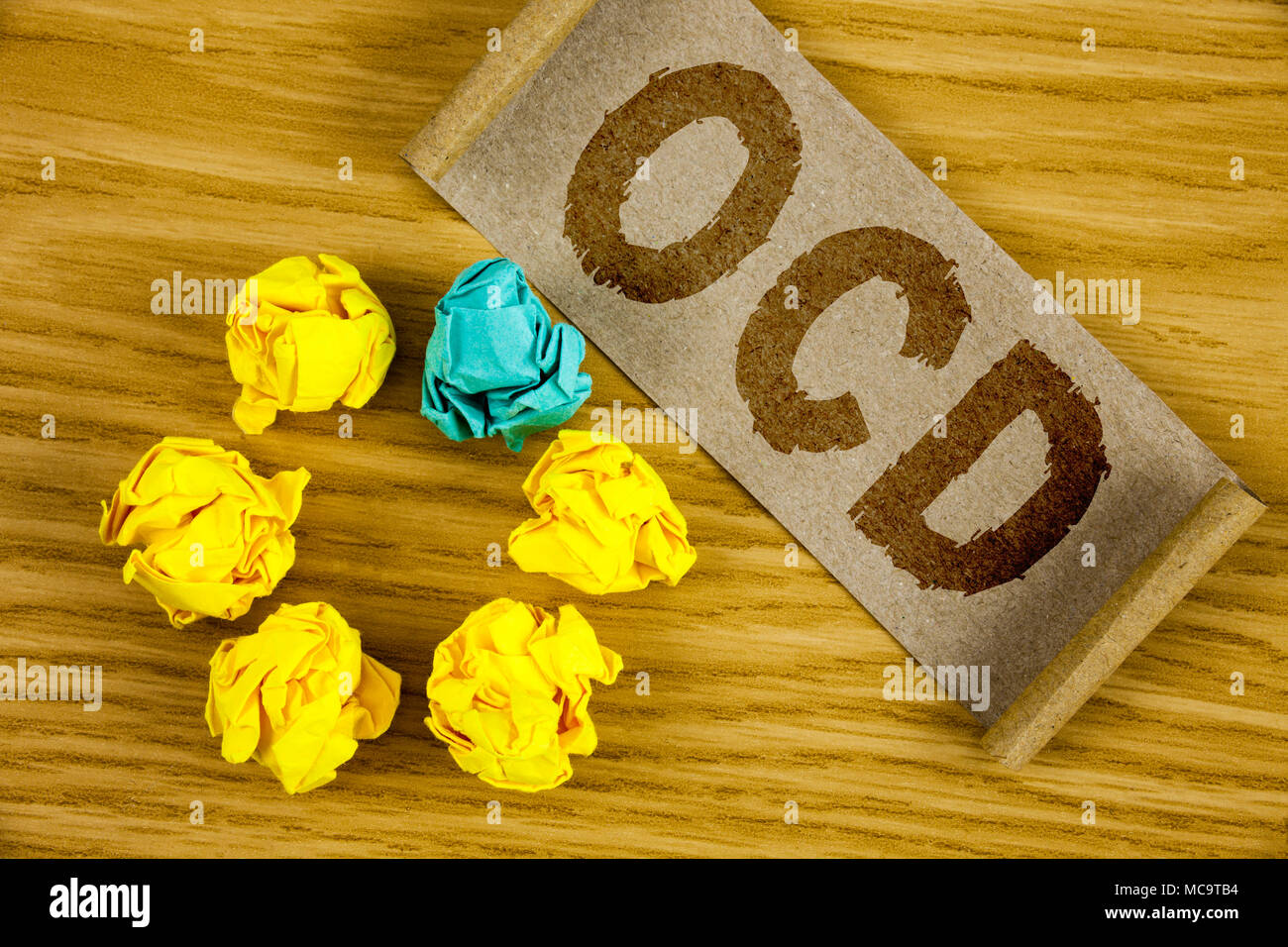 Text sign showing Ocd. Conceptual photo Obsessive Compulsive Disorder ...