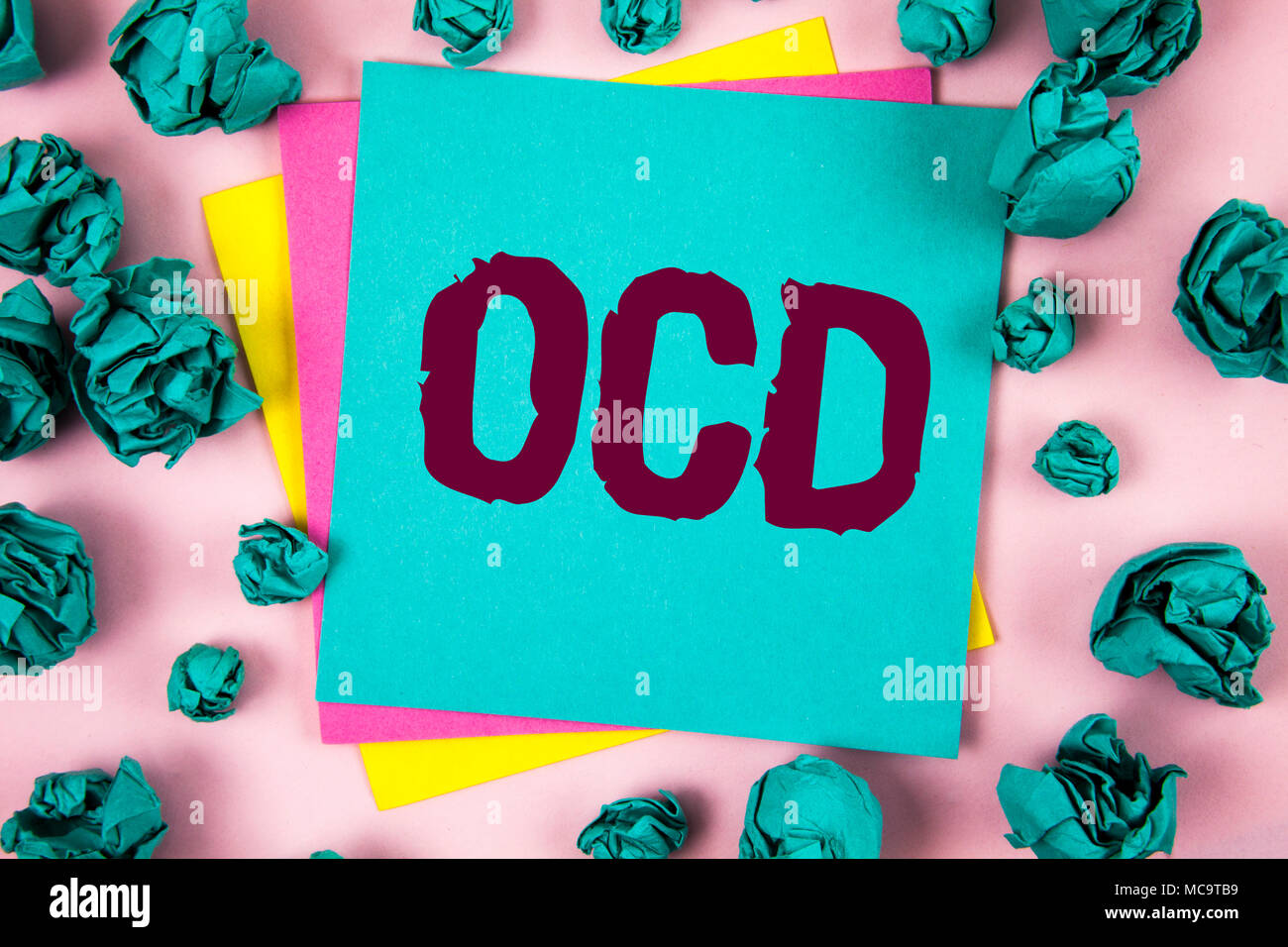 Handwriting text Ocd. Concept meaning Obsessive Compulsive Disorder ...