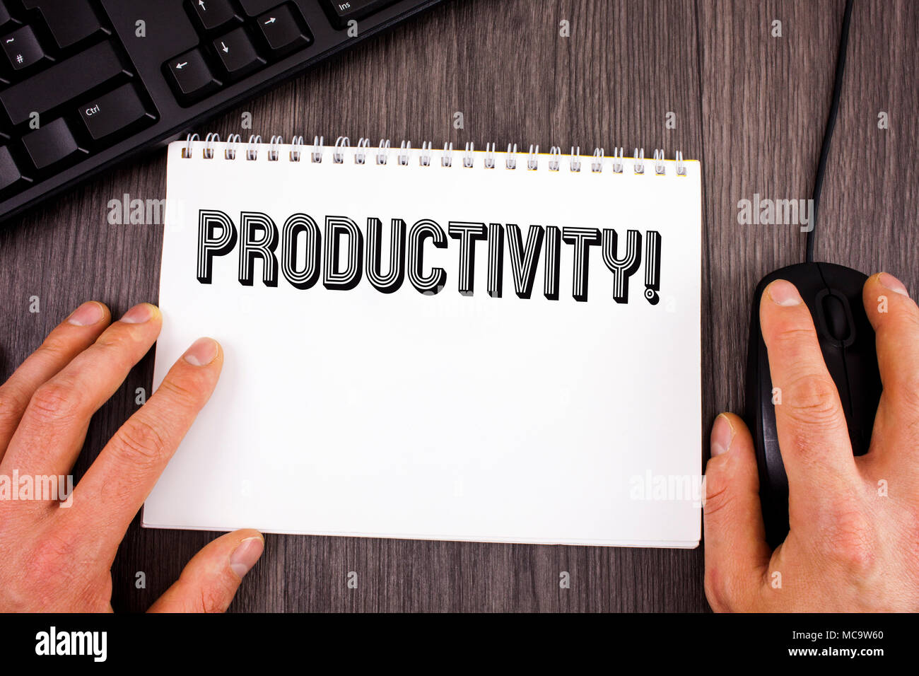 Writing note showing Productivity Motivational Call. Business photo ...