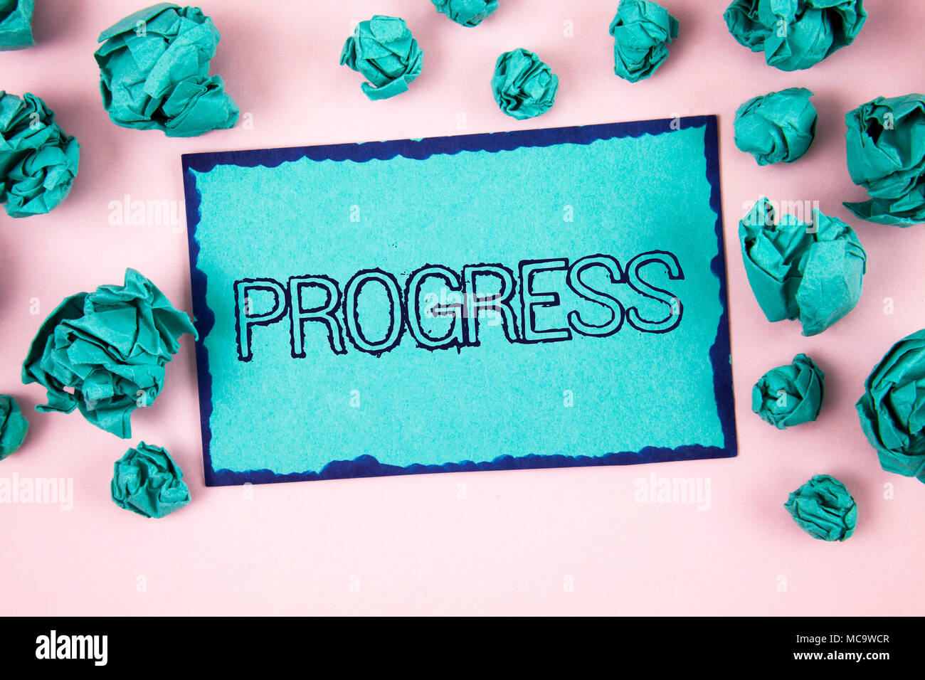 Writing note showing Progress. Business photo showcasing Depelopment ...