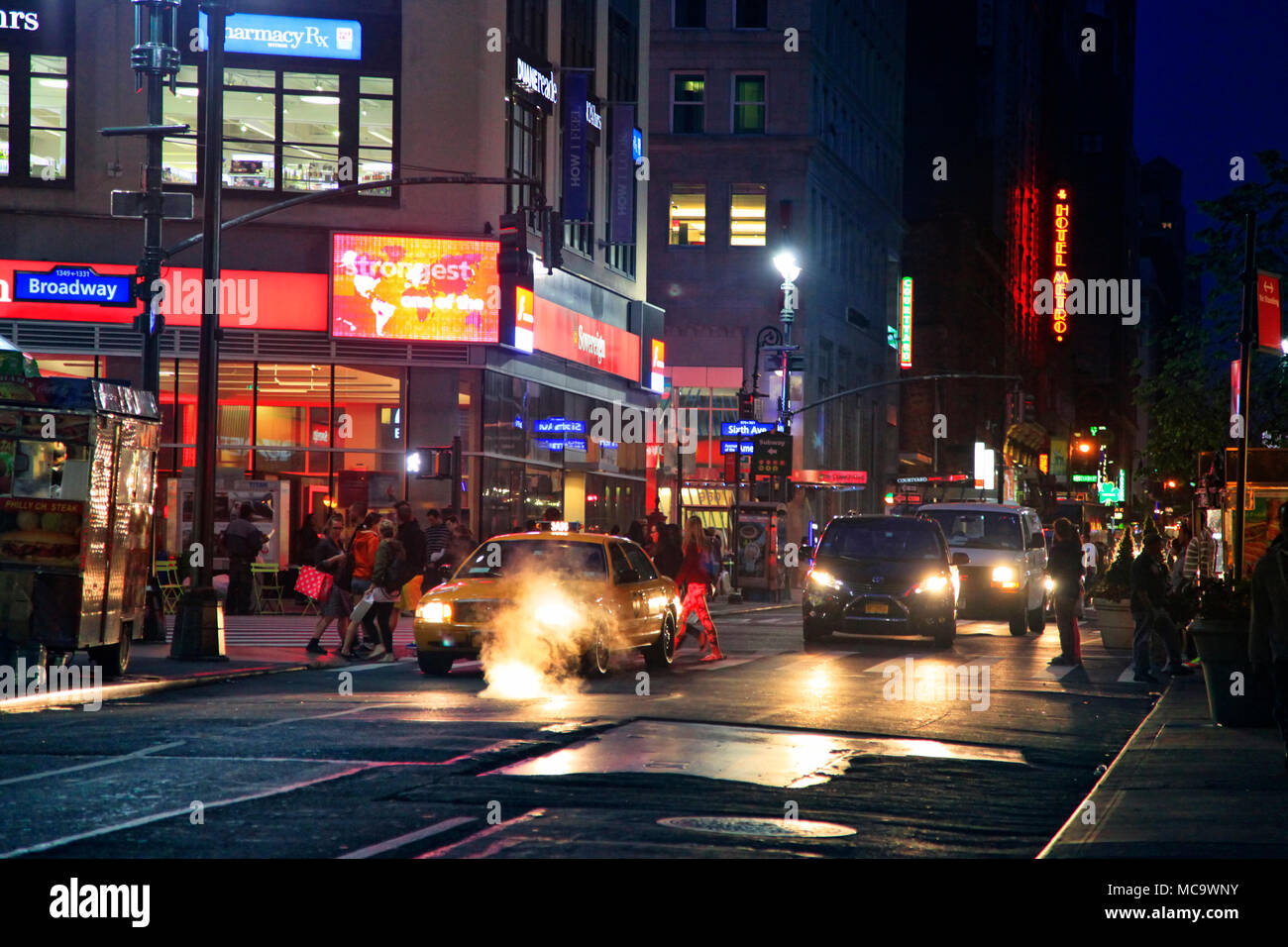 New York, NY, USA - May 19, 2013: Street view of Times Square in New ...
