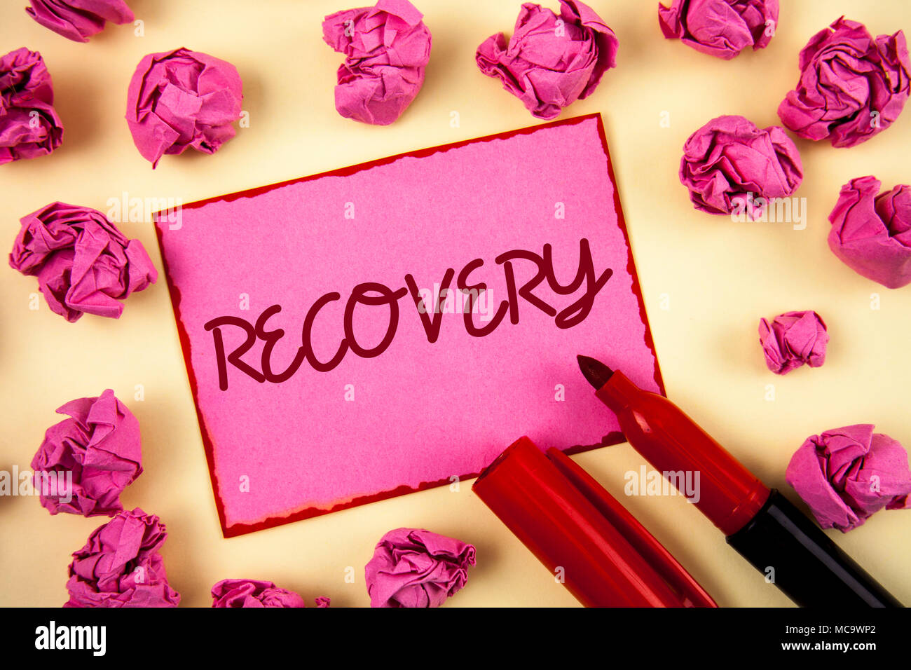 Word writing text Recovery. Business concept for Return to normal state ...